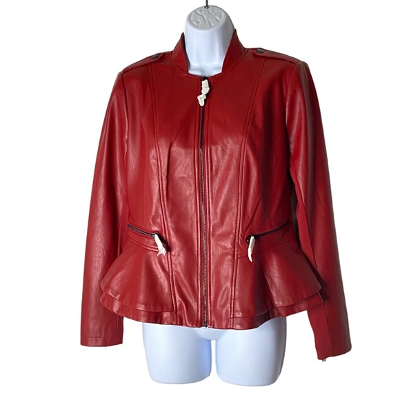 G.I.L.I. | Jackets & Coats | Gili Vegan Leather Jacket Small B62 | Poshmark